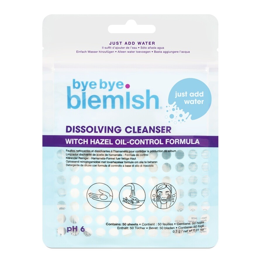 Bye Bye Blemish Dissolving Cleanser With Hazel Oil Control Formula ...